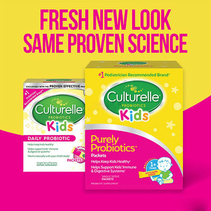 Culturelle Kids Packets Daily Probiotic Formula Supplement (30 Single ...
