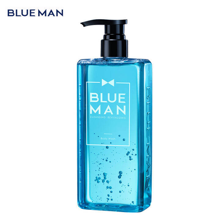 BLUEMAN Gel Mandi Anti-Tungau untuk Pria, Gel Mandi Jerawat Aroma ...