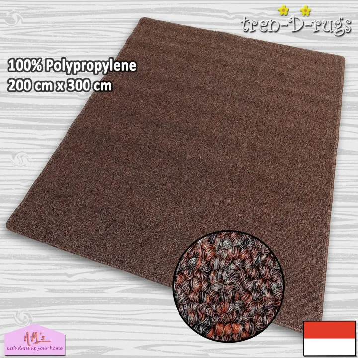 Karpet polypropylene polos tuffted loop pile jumbo lantai ruang tamu ...