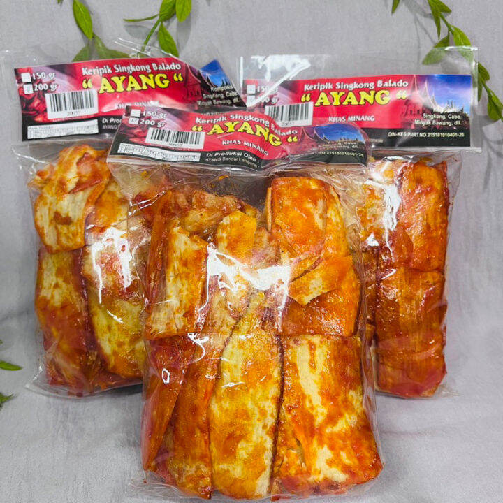SINGKONG BALADO SANJAY AYANG 200 gram / KRIPIK SANJAY / SINGKONG KHAS ...