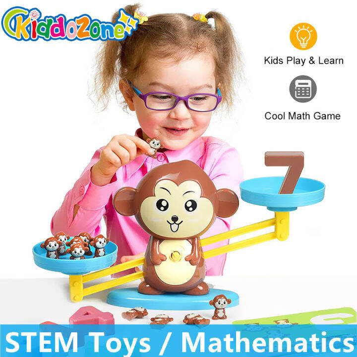 KiddoZone Balance Math Game Counting Toy Balance Counting Toys STEM Toy ...