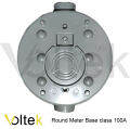 Electric Meter base round type size 1/2", 3/4", 1" 100a 4JAWS for class ...