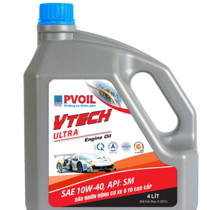 VTECH ULTRA 10W40/4L DẦU NHỜN ĐỘNG CƠ OTÔ CAO CẤP PV OIL | Lazada.vn