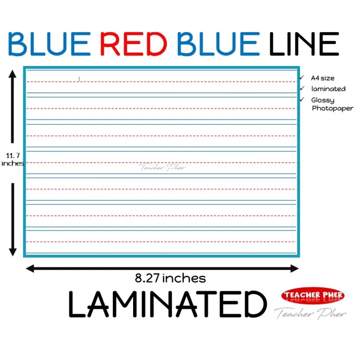 ORIGINAL BLUE RED BLUE BROKEN LINES TRACING LINES ERASEABLE AND ...