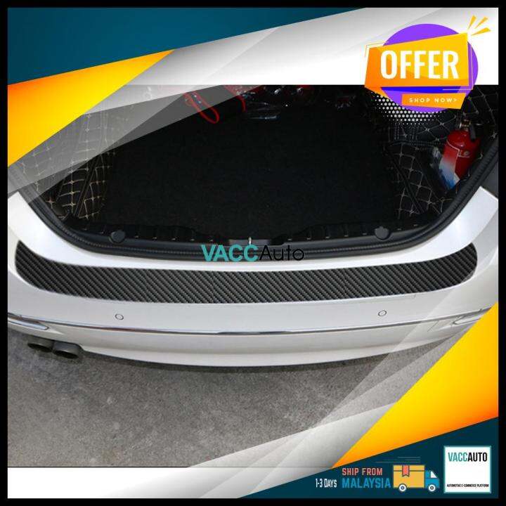 Car Rear Bumper Protector Carbon Sticker - 90cm | Lazada