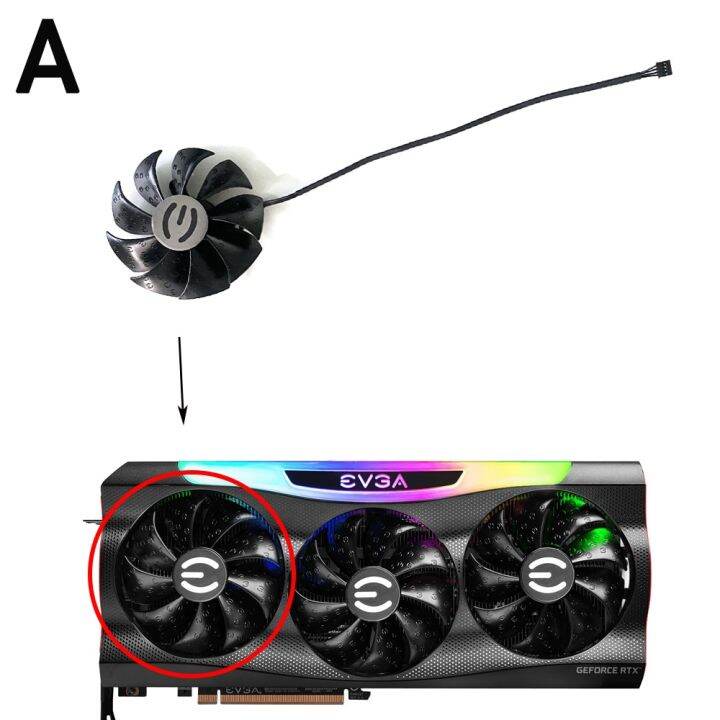 For EVGA Geforce RTX3080 RTX 3090 FTW3 ULTRA Cooling Fan PLD09220S12H ...