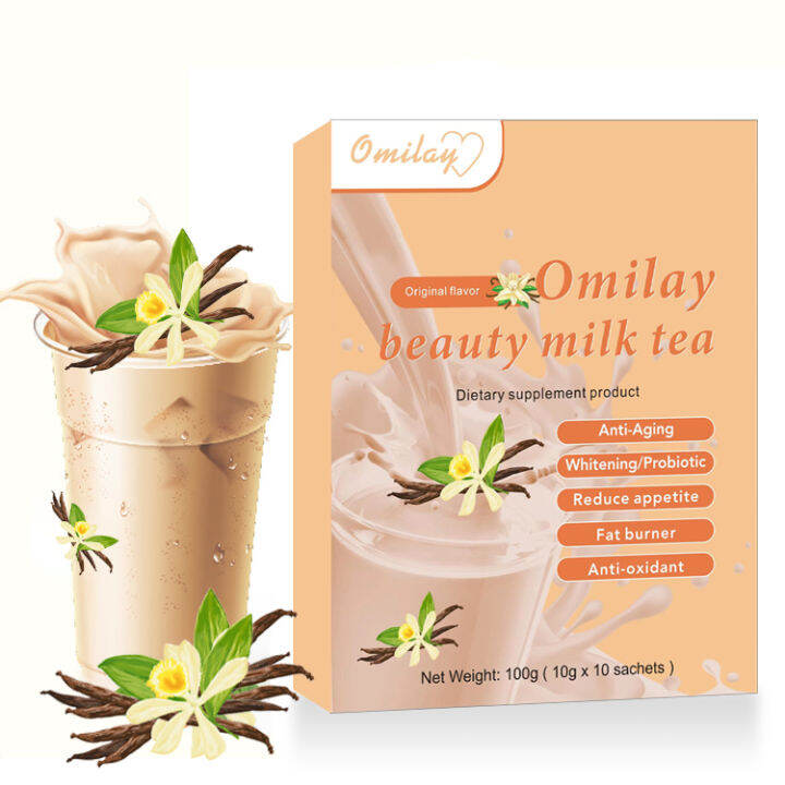 Omilay Original Beauty Milk Glutathione Strawberry Collagen Beauty ...