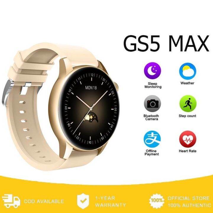 Realme smart watch GS5 Max original Bluetooth waterproof watch for men women sport watch Full ...