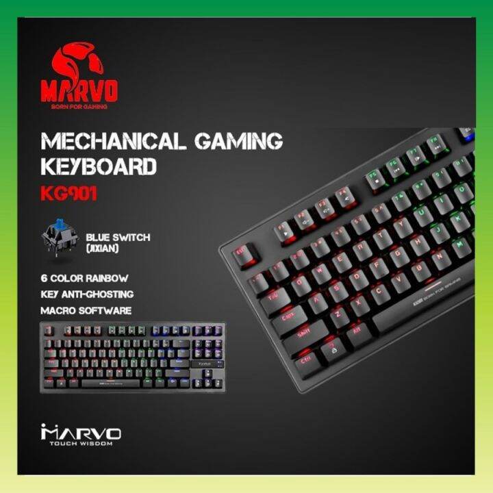 MARVO SCORPION Gaming Keyboard Mechanical KG901 | Lazada Indonesia