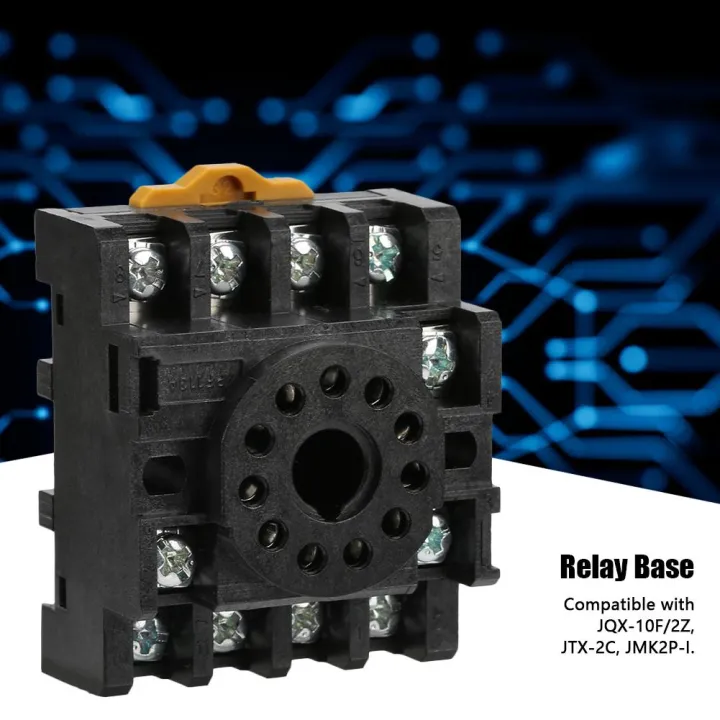 DEWIN PF113A 11 Pins Power Relay Base Socket for JQX-10F JTX-2C Time ...