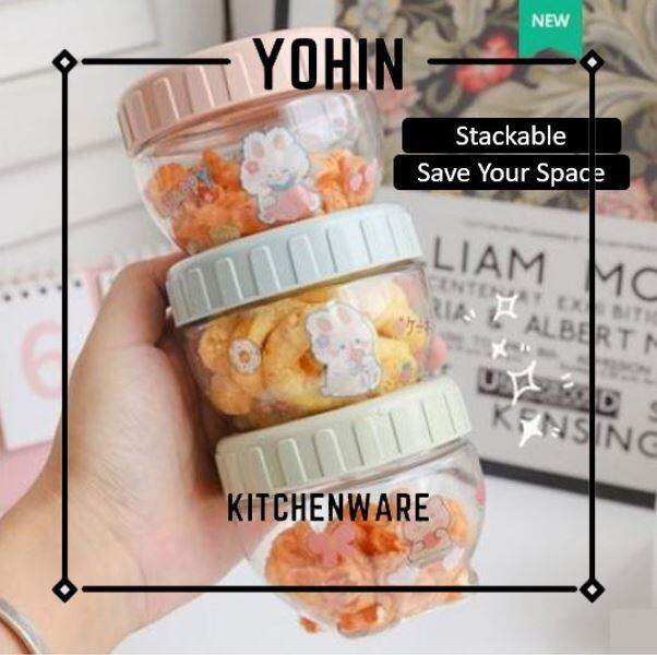 Beiki Jia Mini Stackable Snack Food Container/ Milk Powder Container ...