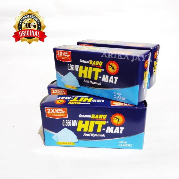 1 PACK = 24 PCS Refill HIT Mat Anti Nyamuk / Isi Ulang HIT Mat 18+6 ...