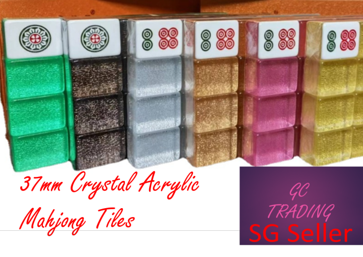 💥SG Seller💥160Tiles Crystal Acrylic Mahjong Tiles 37mm A1 Size | Lazada ...