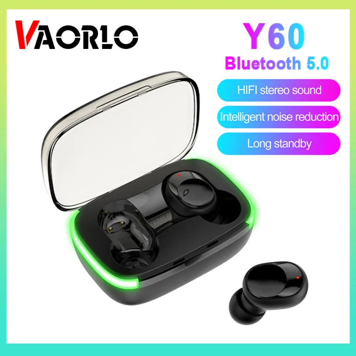 VAORLO Y60 TWS Bluetooth Earphone Wireless Stereo Gaming Headset With ...