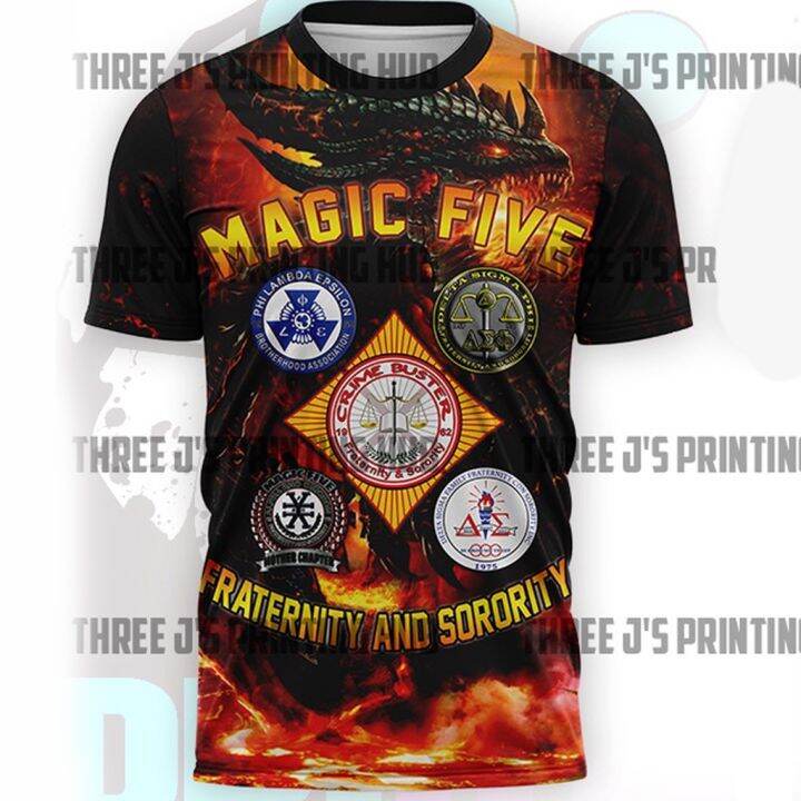 Ready Stock Magic 5 Fraternity Shirt MAGIC FIVE NEW DRAGON DESIGN ...
