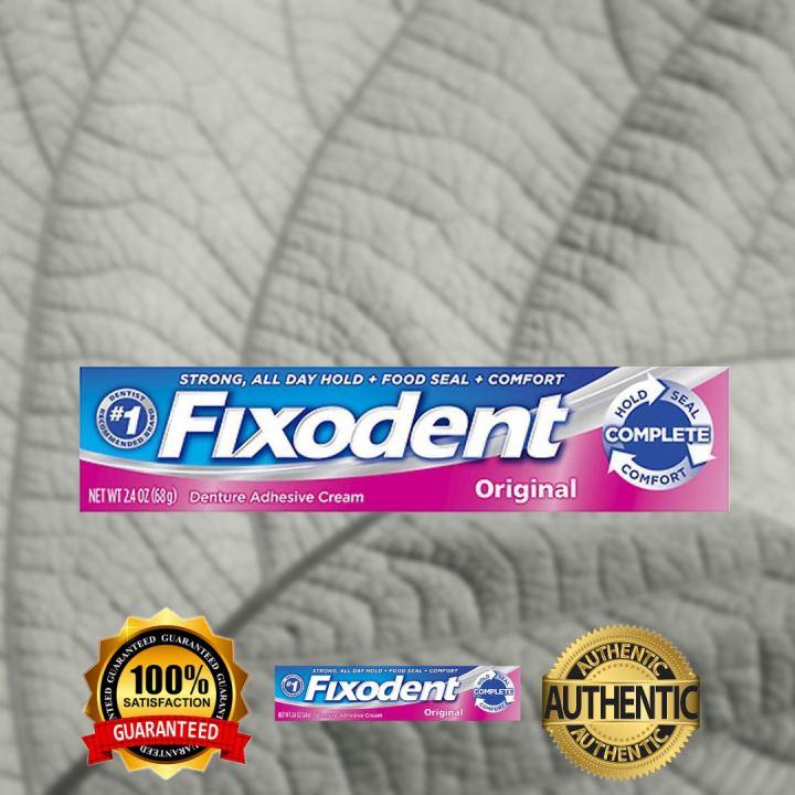 FIXODENT COMPLETE ORIGINAL DENTURE ADHESIVE CREAM 68g | Lazada PH