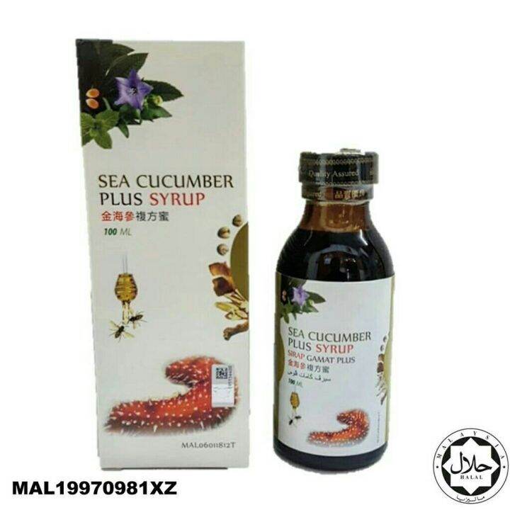 Dyna Ubat Batuk Sirap gamat plus Dyna Sea Cucumber Plus Syrup 100ml ...