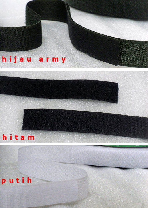Velcro Velcrow Kretekan Prepetan Lebar 2,5 cm Harga Per Meter | Lazada ...