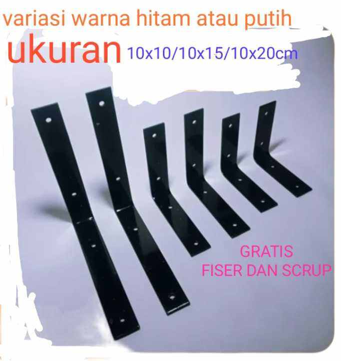 Besi Siku/Plate Siku/Bracket Siku Penyangga Rak Atau Ambalan | Lazada ...
