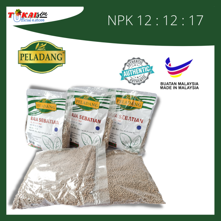 [ Ready Stock ] Baja Bunga NPK 12:12:17 -Baja Buah Mula, Baja Booster ...