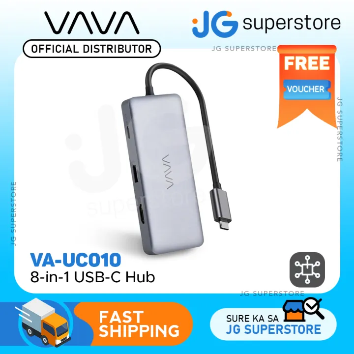 VAVA 8-in-1 Multi-Function USB-C HUB with 4k UHD HDMI Docking Station ...