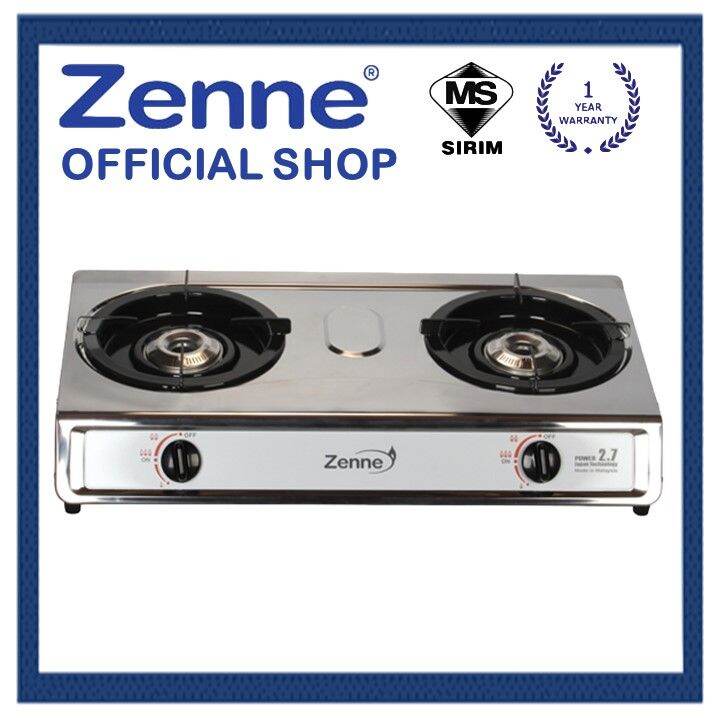 Zenne Stainless Steel Table Top Double Burner 3.6 kW KDI201C Zenne ...