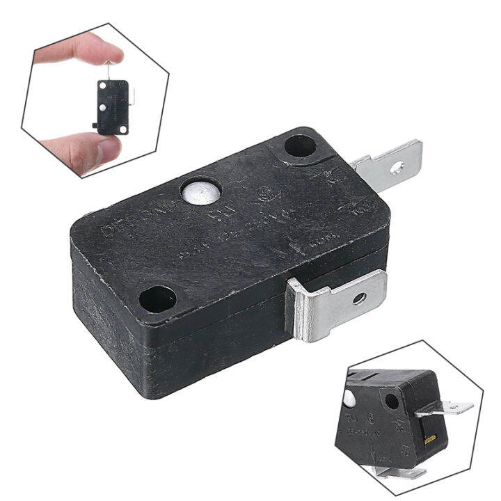 DMC-1115 Micro Limit Switch Snap Action 2 Pins 15A 250VAC Momentary ...