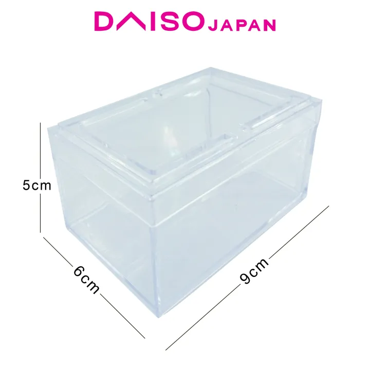 Daiso Medium Clear Box with Lid | Lazada PH
