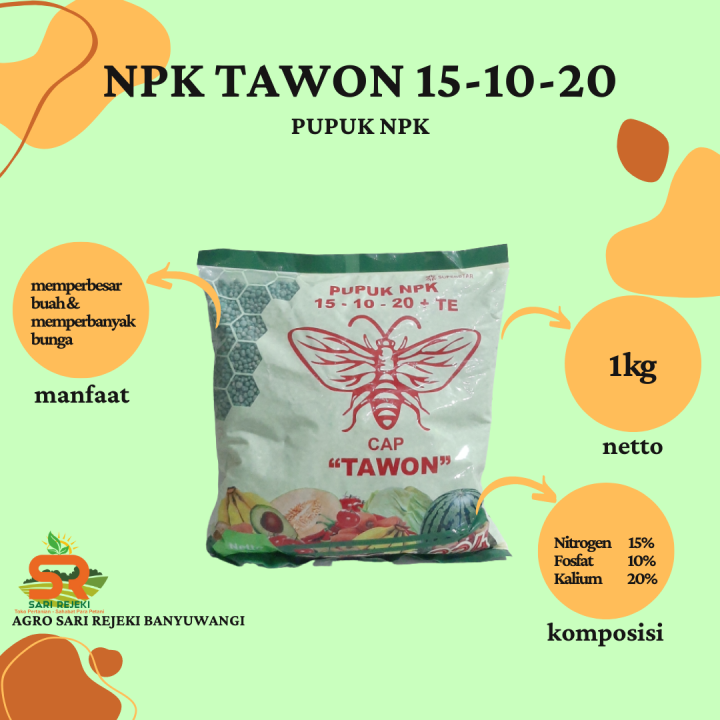 PUPUK NPK SUPERSTAR TAWON 15-10-20 1KG | Lazada Indonesia