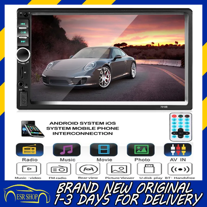 Universal 7018B 7inch HD car player 2 Din Car Stereo FM Radio Touch ...