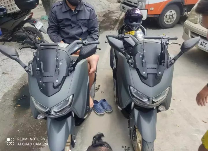 NMAX V2, v2 1 2020 & 2021 SIDE MIRROR AND BRACKET SET with crossbar ...