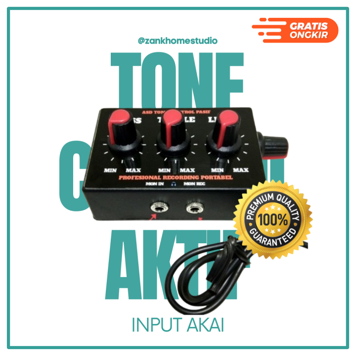 Tone Control Aktif Alat Perekam Audio Mixer ke HP Android Bisa Monitor ...