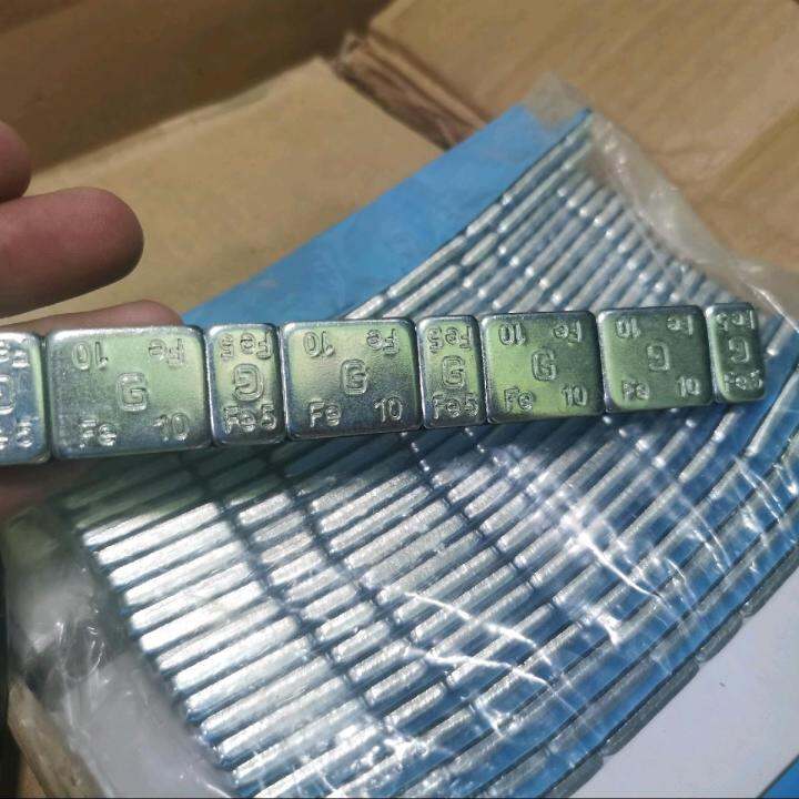 ตะกั่วถ่วงล้อ ตะกั่วแปะถ่วงล้อ 5g+10g แถวละ 60g 1กล่องมี 100 แถว | Lazada.co.th