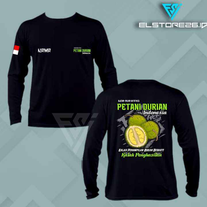Kaos Tshirt Distro Terbaru | PETANI DURIAN | Bisa Tambah Nama,Logo Sendiri Sesuai Keinginan ...