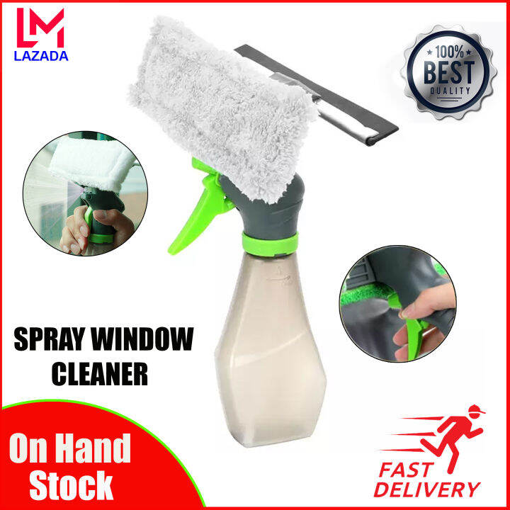 Gml Inc 3-in-1 Spray glass window clean scrape window device glass ...