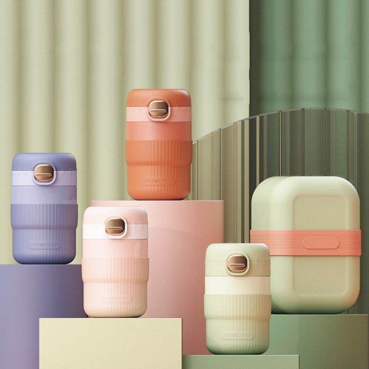 Mini Thermos Bottle Cute Portable 280ml Japanese Style Leak Proof 304 ...