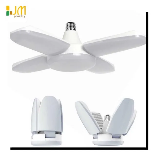 60W 6500K 4800 lumen Foldable E27 Fan Blade Bulb Indoor various scenes ...