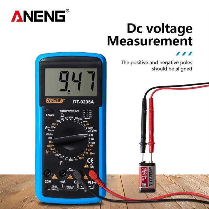 【Quality】 ANENG DT-9205A Digital Multimeter Handheld Multimeter 9205A ...