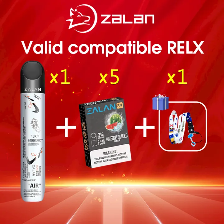 ZALAN R5 Vaper Rechargeable Smoke Device with set Disposable POD/ Juice ...