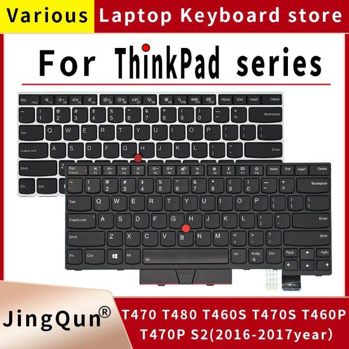 US Laptop Keyboard For Lenovo Thinkpad T470 T480 T460S T470S New S2 ...