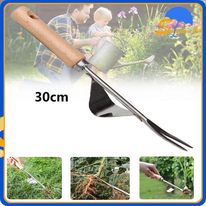 31cm Alat Pencabut Rumput Liar Stainless Manual Pencabut Rumput Akar ...