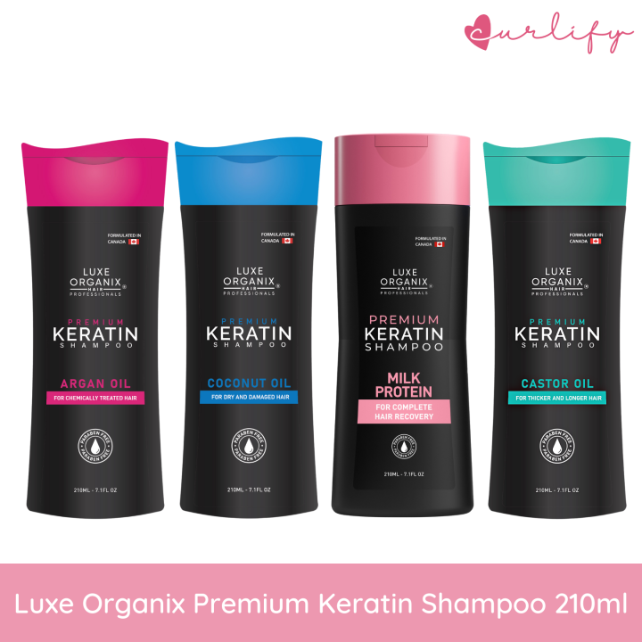 Luxe Organix Premium Keratin Shampoo Coconut Oil / Milk Protein ...