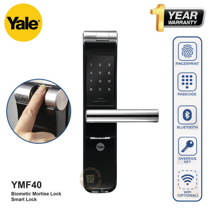 Yale YMF40 Biometic Mortise Smart Lock / Digital Lock / Fingerprint ...