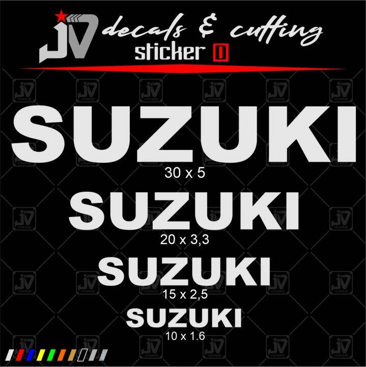 stiker logo suzuki tulisan cutting sticker motor | Lazada Indonesia
