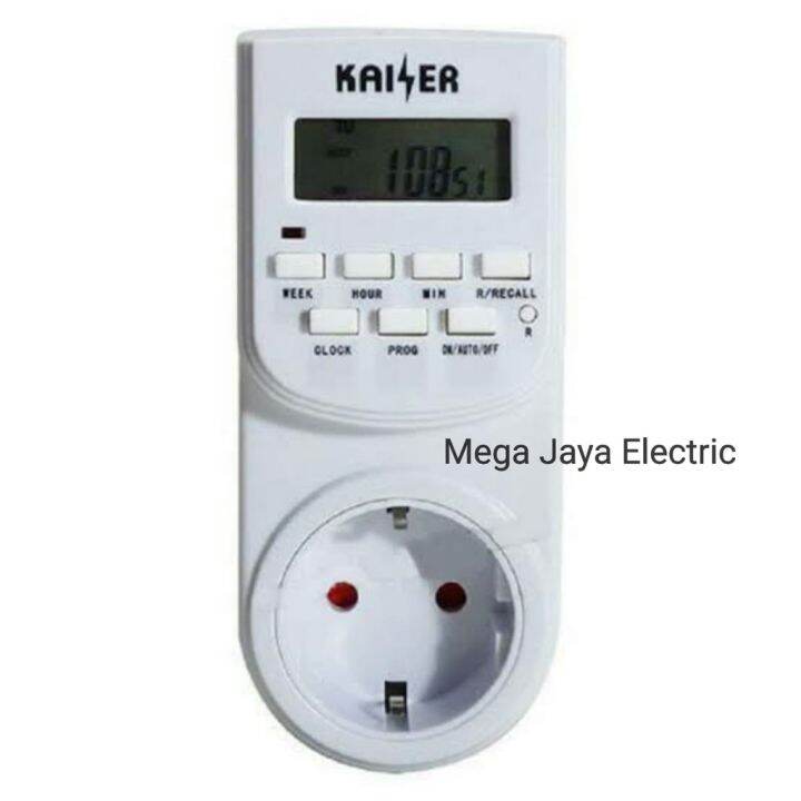 Stop Kontak Timer Digital Colokan Listrik Timer Lazada Indonesia