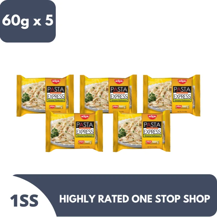 Nissin Pasta Express Creamy Carbonara 60g x 5 | Lazada PH
