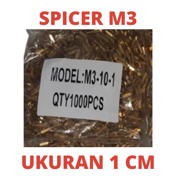 SPICER PCB M3 UKURAN 1 CM (ISI 1 biji/buah) DUDUKAN KAKI PCB AKSESORIS ...