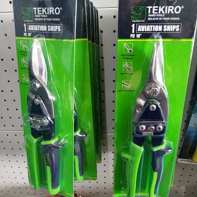 Tekiro Gunting seng lurus 10 Gunting hollow aviation snip 10 inch ...