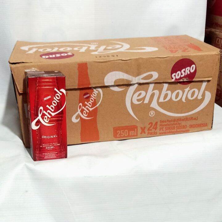 Teh Botol Kotak 250 ml (1 dus isi 24 pack/12 pack) / Minuman Teh ...