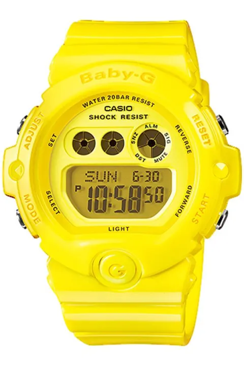 Casio Baby-G นาฬิกาข้อมือผู้หญิง สายเรซิ่น รุ่น BG-6902-9 - สีเหลือง ...